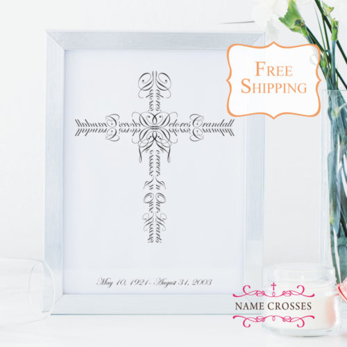 Infant Loss Memorial Cross – Name Crosses