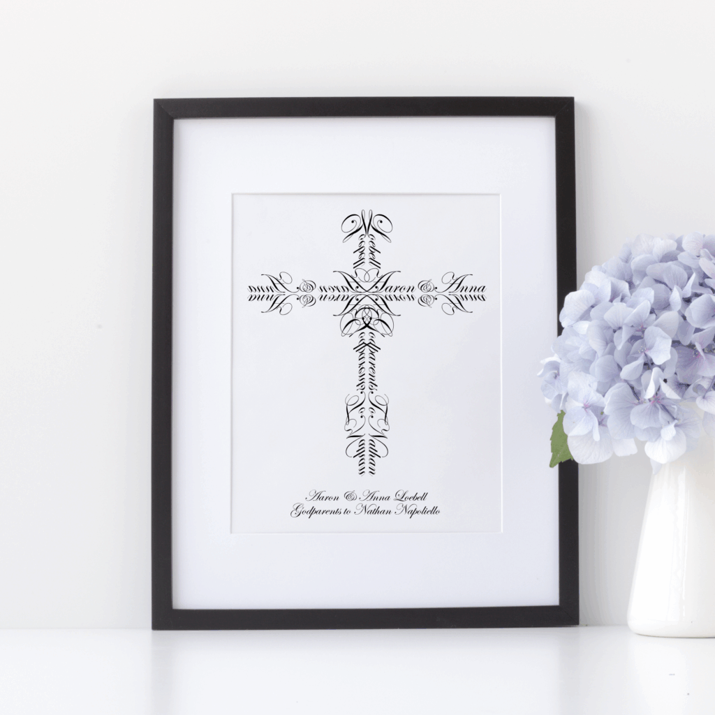 Baby Dedication Cross – Name Crosses